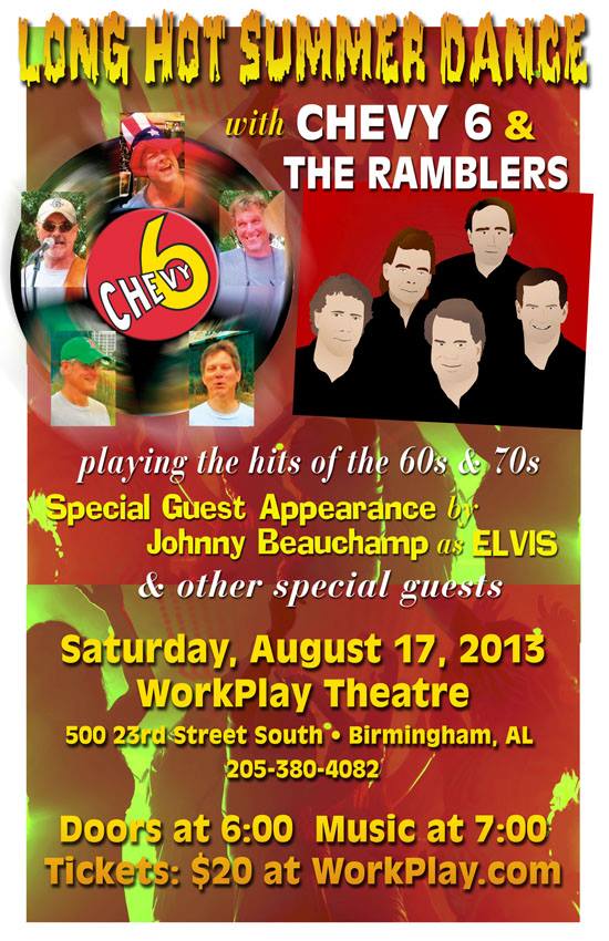 Chevy 6 teams up with The Ramblers at WorkPlay August 17 - Chevy 6